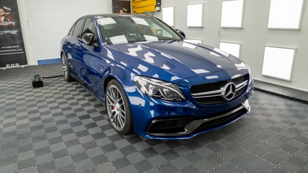 Mercedes C63 AMG lunar blue metallic - Xpel PPF