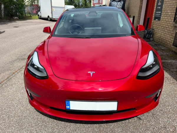 Tesla Model 3 Red Colour - Ceramic coating